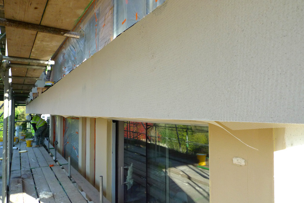 Modernist self-build - EWI & rainscreen cladding: Turbosnail | Turboslug